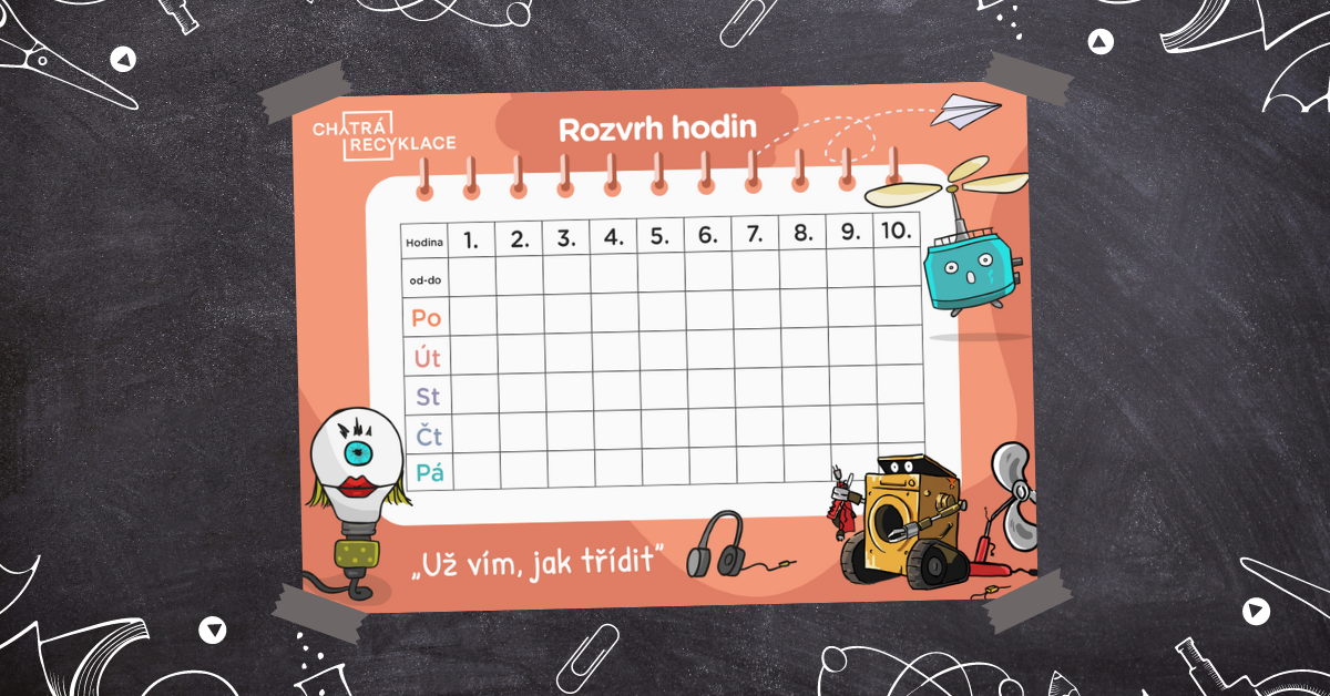 Rozvrh hodin pro děti ke stažení. Připravte se zpátky do školy